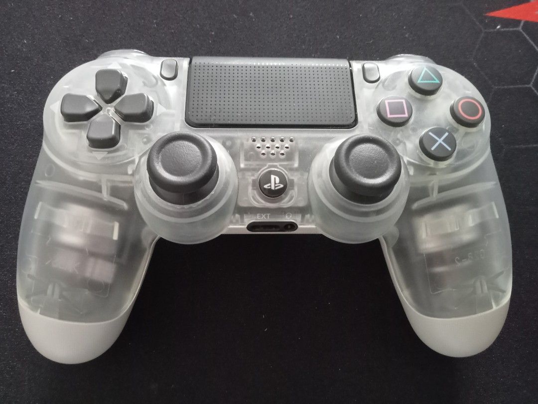 Original PlayStation 4 PS4 Controller Transparent Clear (Gen 2), Video ...