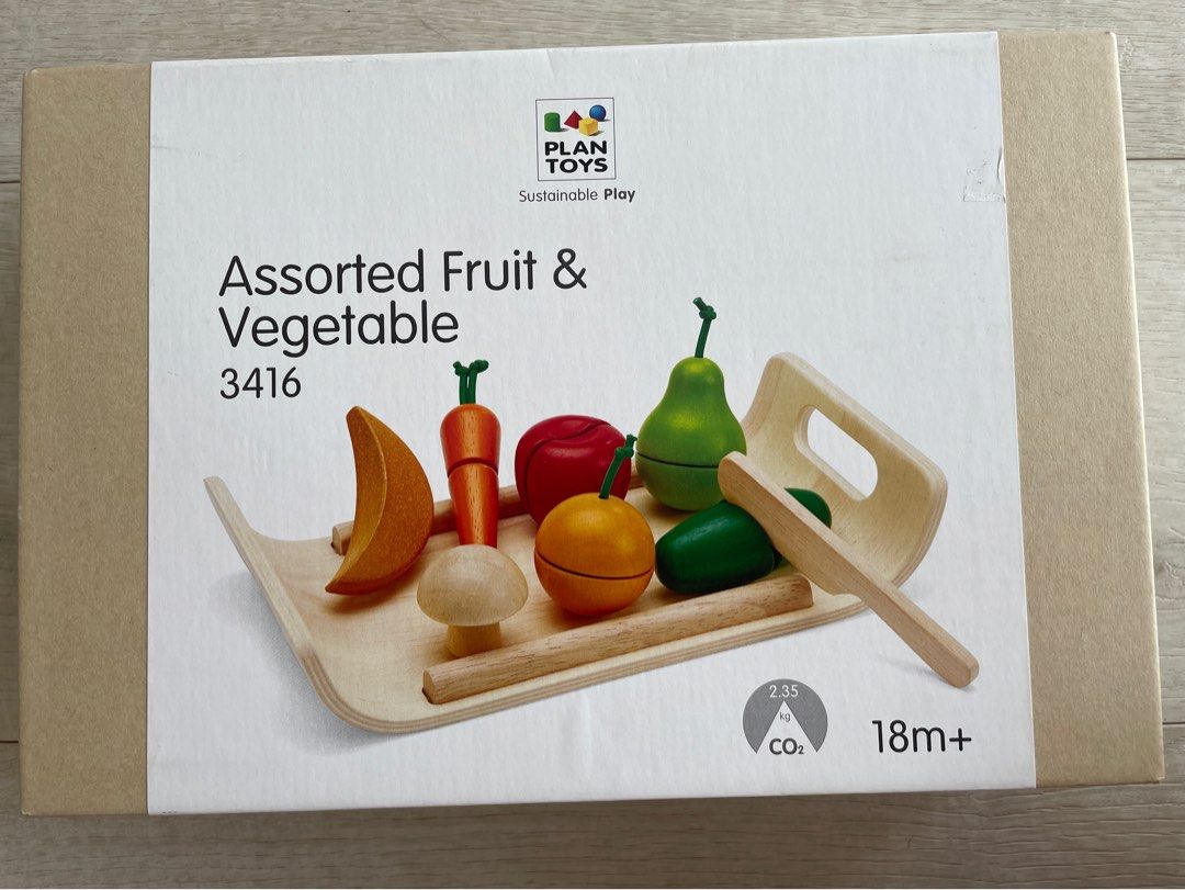 Plan Toys Assorted Fruit & Vegetable, Babies & Kids, Infant Playtime on Carousell