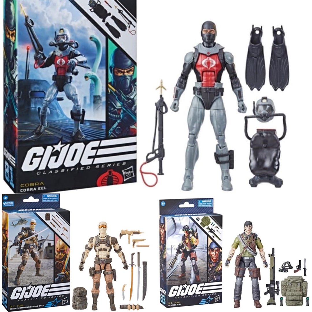 [PO] Hasbro GI G.I. Joe Classified Cobra Eel, Tunnel Rat and Desert ...