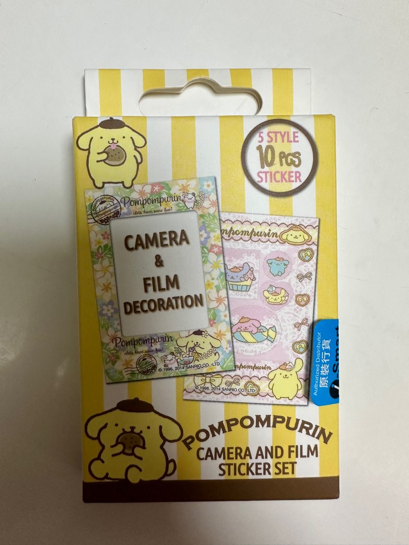 PomPomPurin Camera & Film Sticker Set, 興趣及遊戲, 手作＆自家設計, 其他 - Carousell