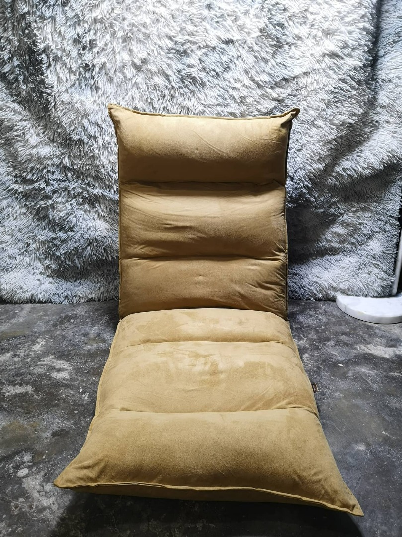 Ponel Brown Gamosa Fabric Tatami Japan Floor Chair on Carousell