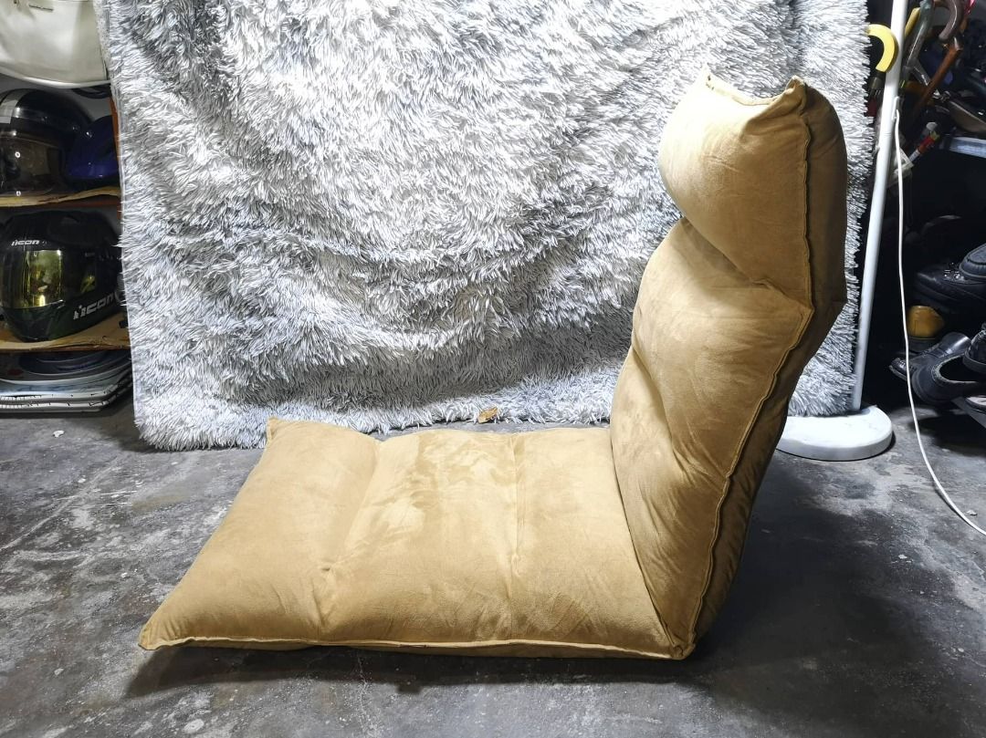 Ponel Brown Gamosa Fabric Tatami Japan Floor Chair on Carousell