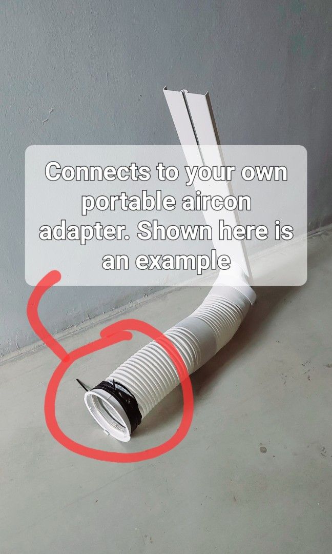 Portable Aircon Window Kit And Hose Set!, TV & Home Appliances, Air ...