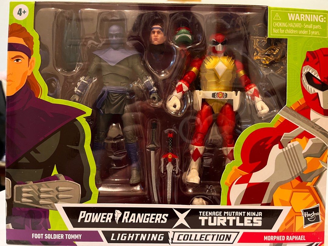 Power Rangers X TMNT Foot Soldier Tommy & Morphed Raphael, Hobbies ...