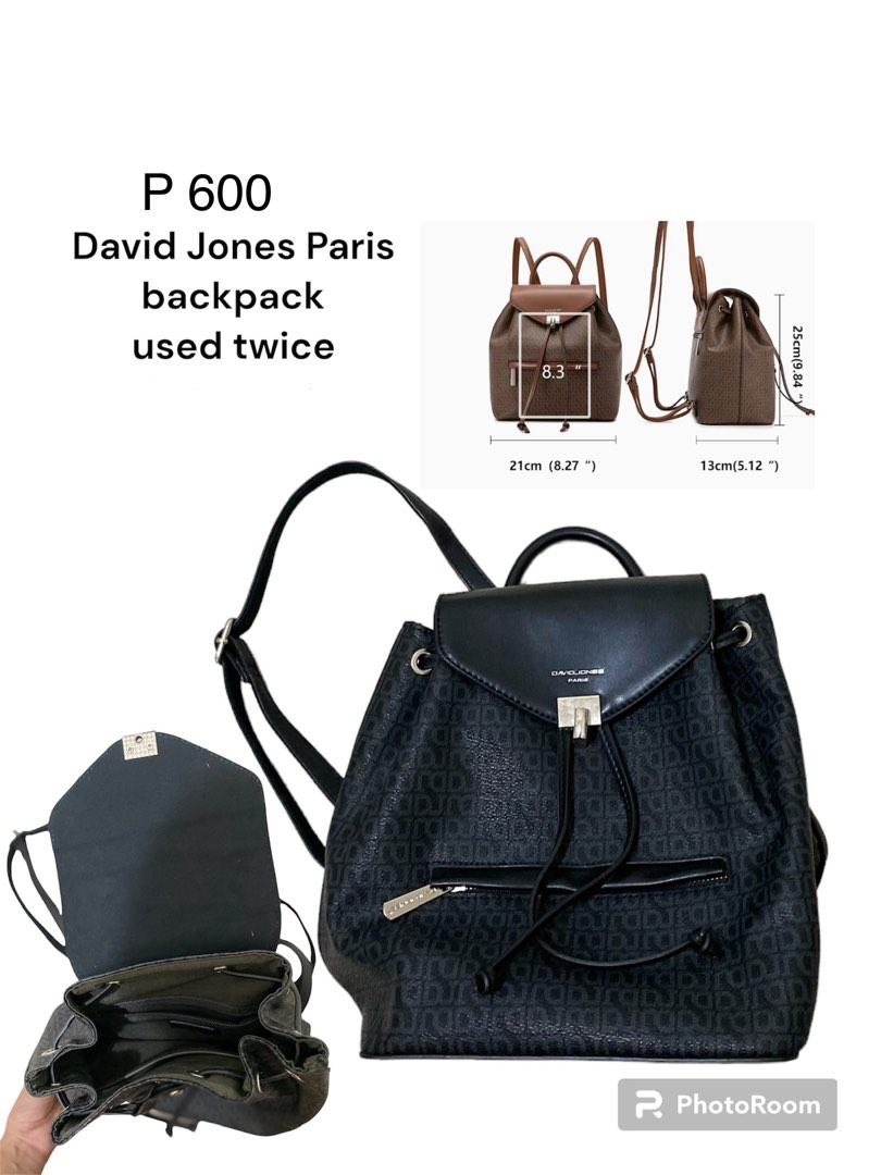 Preloved David Jones backpack, Women's Fashion, Bags & Wallets ...