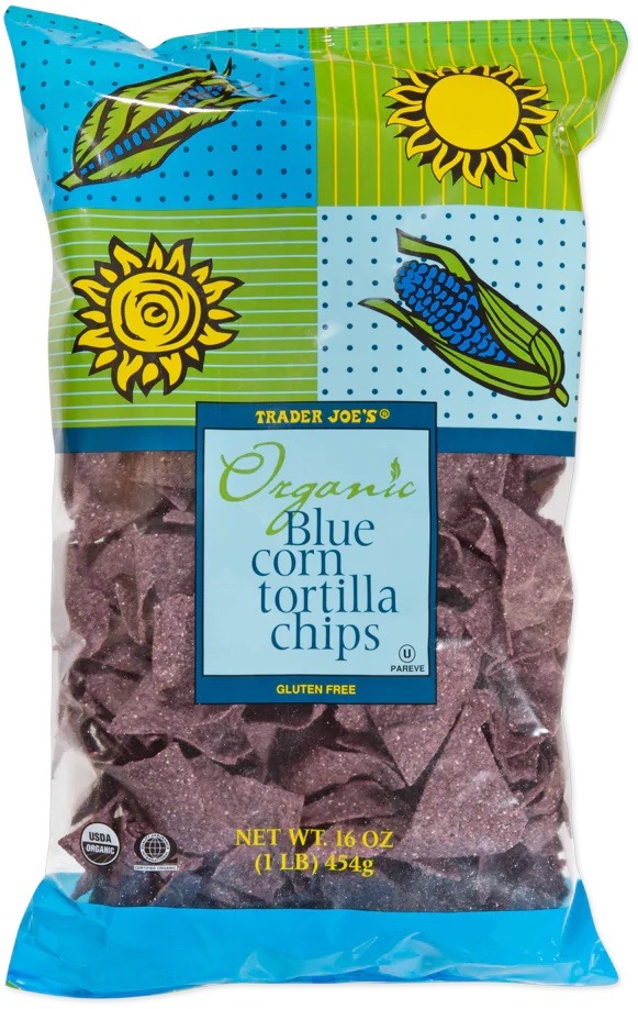 (Pre-Order) Trader Joe's Organic Blue Corn Tortilla Chips (454g), Food ...