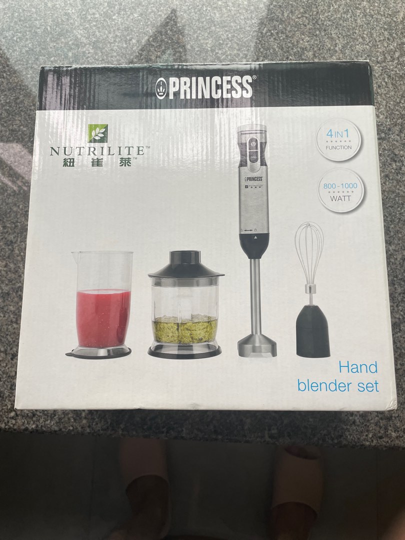 Princess 4 in 1 hand blender, 家庭電器, 廚房電器, 榨汁機及攪拌機 - Carousell