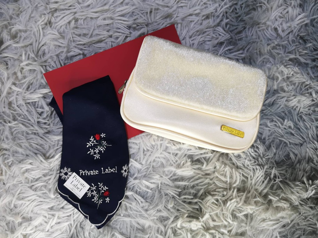 Private Label Cream White Fur Pouch Bag on Carousell