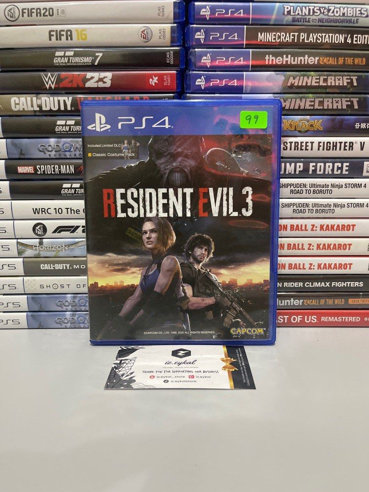 PS4 RE3 resident evil 3 R3 asia english chinese cd disc used game, Video Gaming, Video Game ...