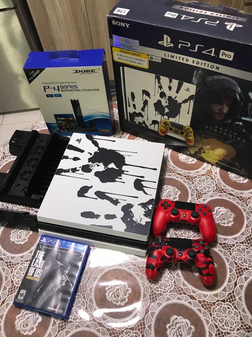 Ps 4 Pro 1TB Limited Edition death stranding, Video Gaming, Video Game ...