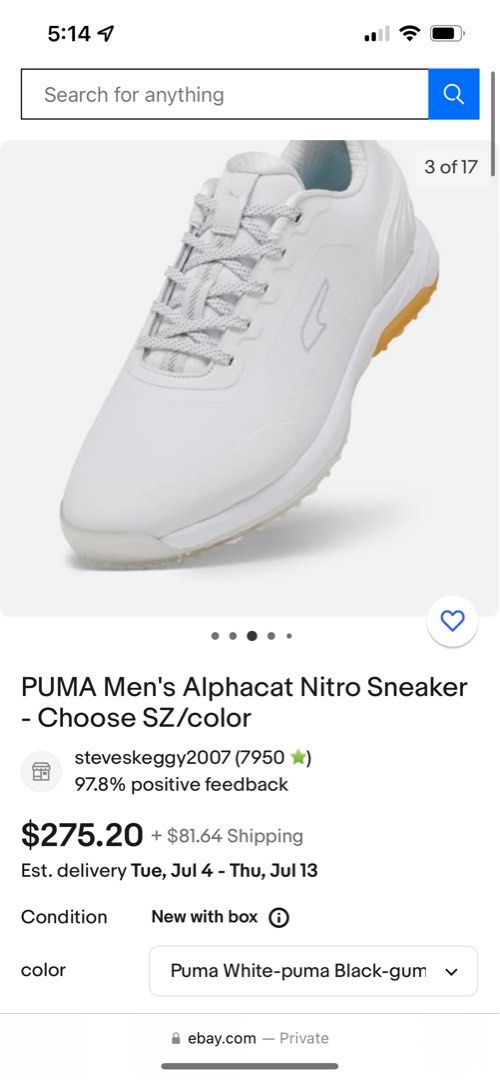 Puma AlphaCat Nitro Foam, Men's Fashion, Footwear, Sneakers on Carousell