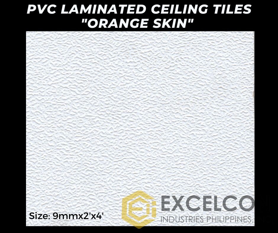 PVC Laminated Ceiling Tiles (Lemon Skin, Orange Skin, Plain White) on ...