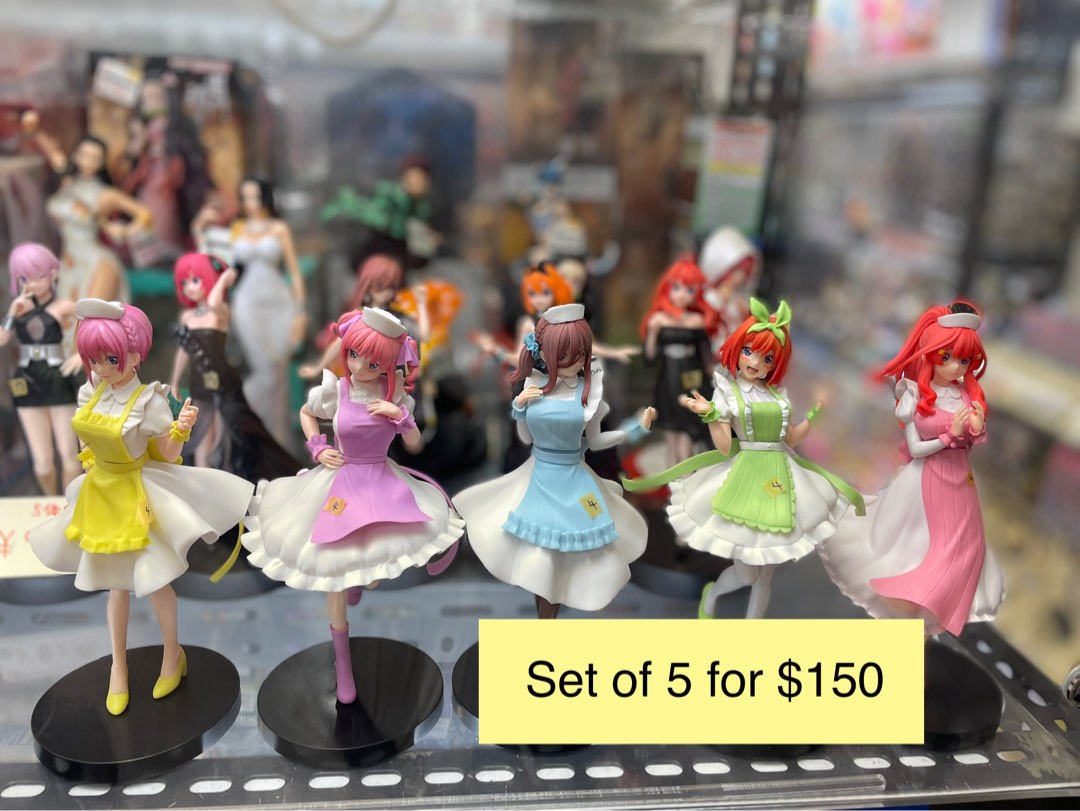 Quintessential Quintuplets full figurine set, Hobbies & Toys ...
