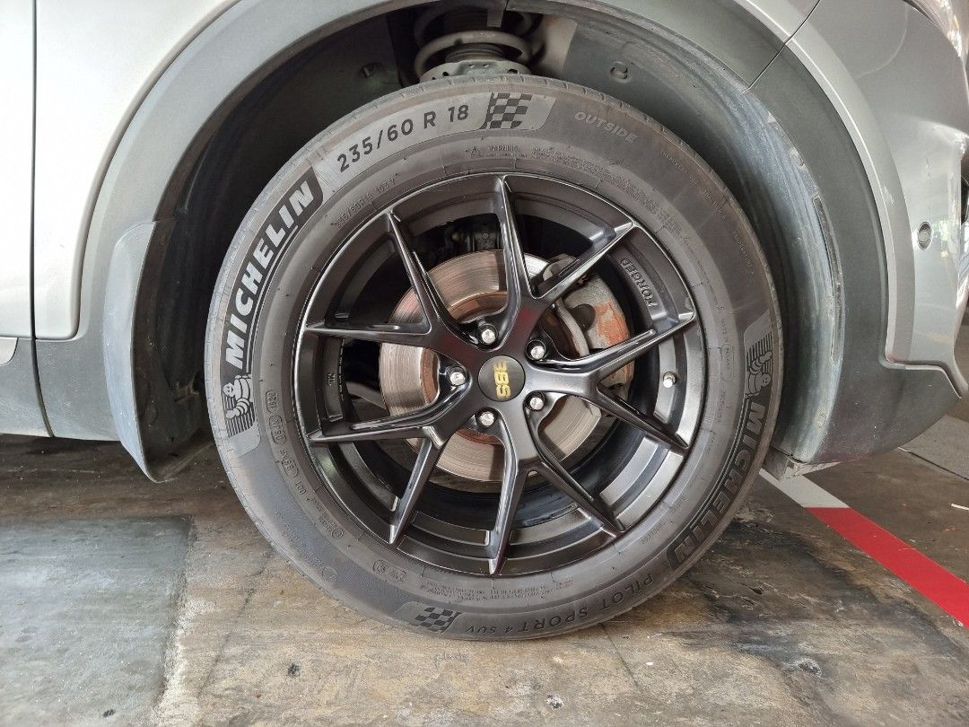 REP BBS Rims + Tyres, Car Accessories, Tyres & Rims on Carousell