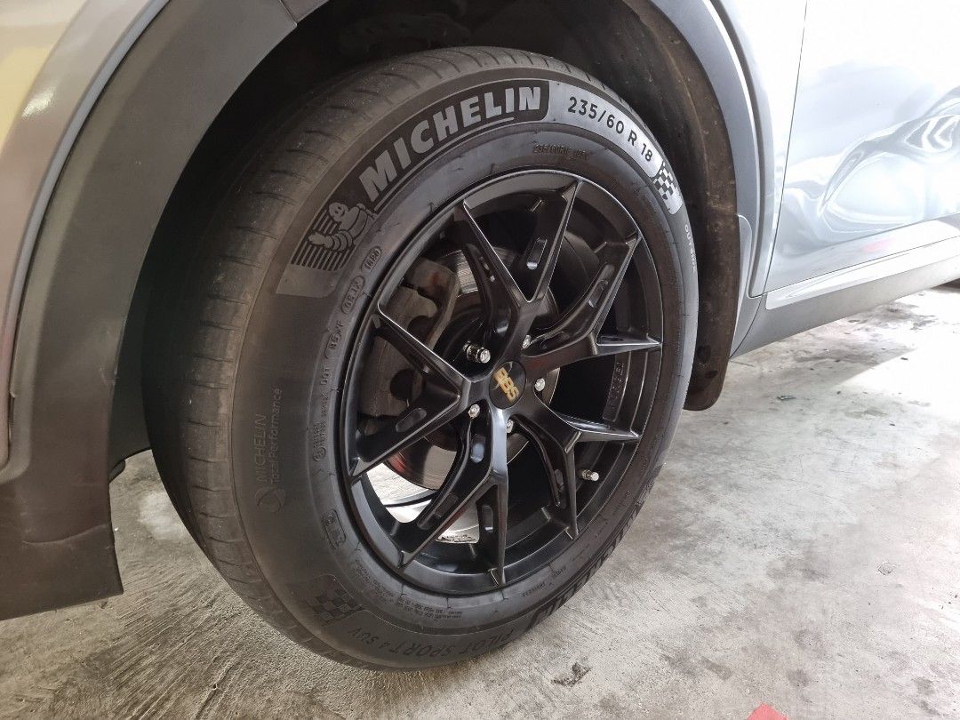 REP BBS Rims + Tyres, Car Accessories, Tyres & Rims on Carousell