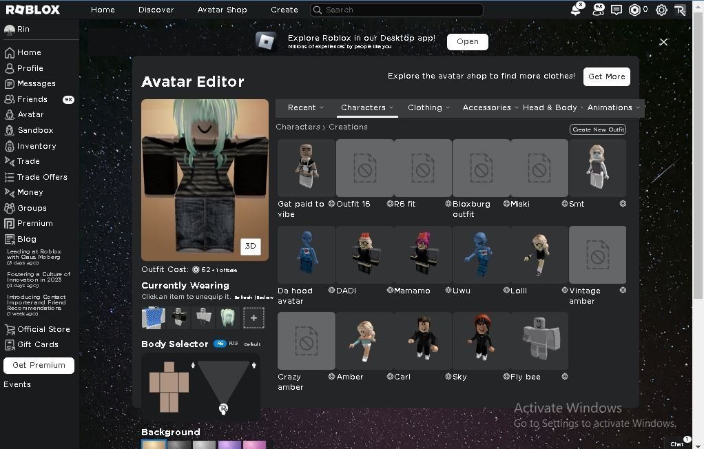 roblox account with good outfits, Video Gaming, Gaming Accessories ...
