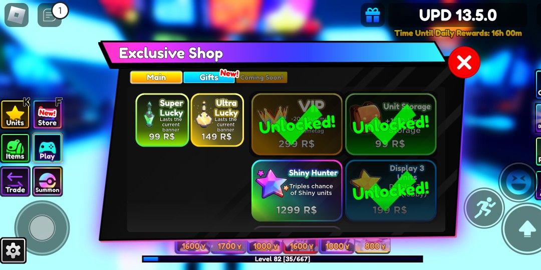 Roblox Stacked acc(anime adventures and jailbreak)(Read description ...