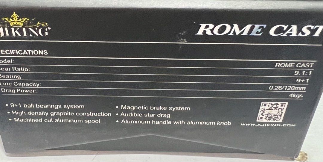 Rome cast fishing reel, Sports Equipment, Fishing on Carousell