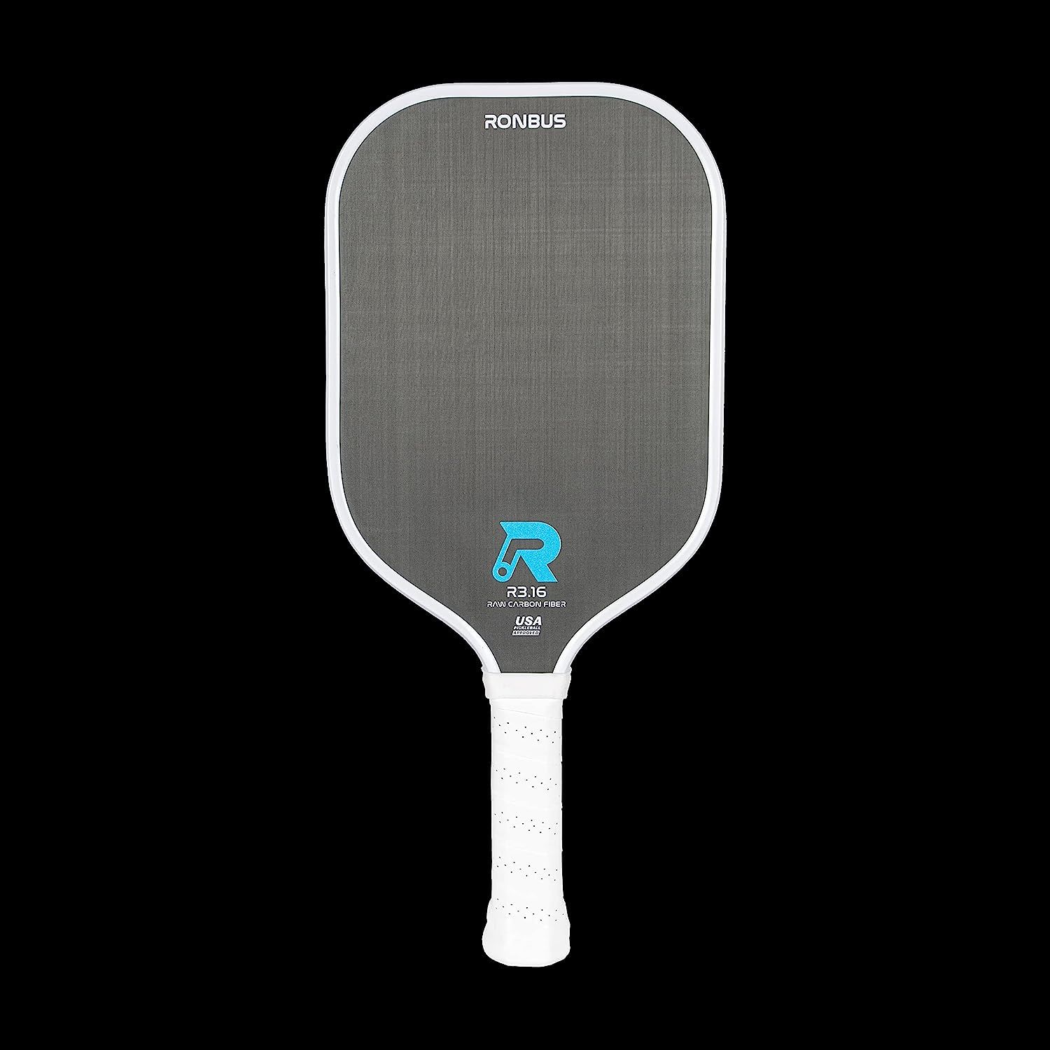 Ronbus R1.16/R2.16/R3.16 Raw Toray T700 Carbon Fiber Pickleball Paddle with 16 mm Polypropylene ...