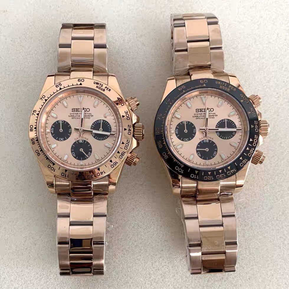 Rosegold Seiko Daytona mods, Women's Fashion, Watches & Accessories ...