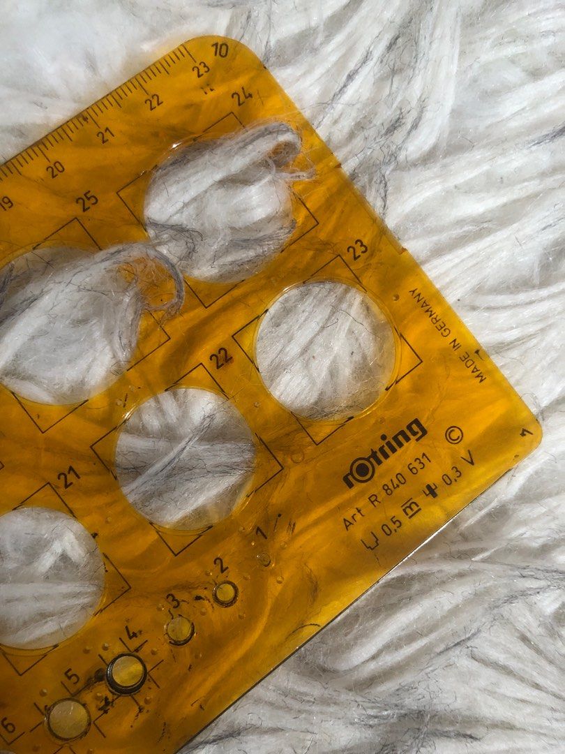 Rotring circular circle template, Hobbies & Toys, Stationary & Craft ...