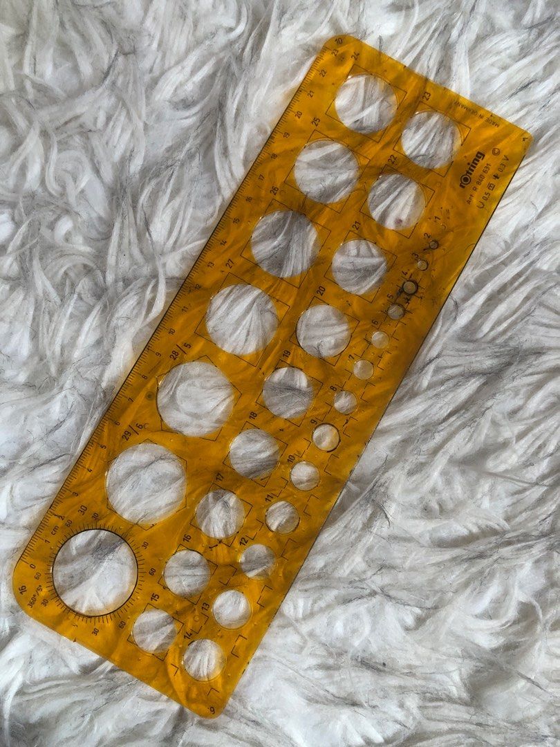 Rotring circular circle template, Hobbies & Toys, Stationary & Craft ...