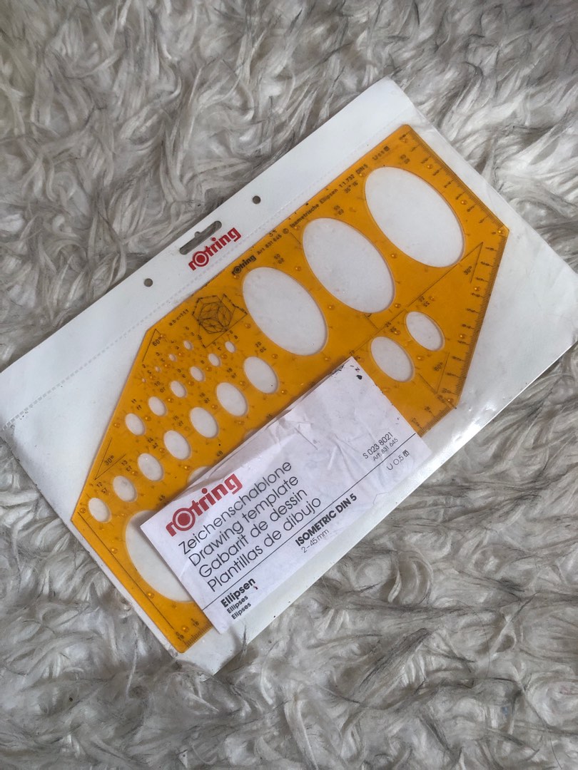 Rotring ellipse template, Hobbies & Toys, Stationary & Craft ...