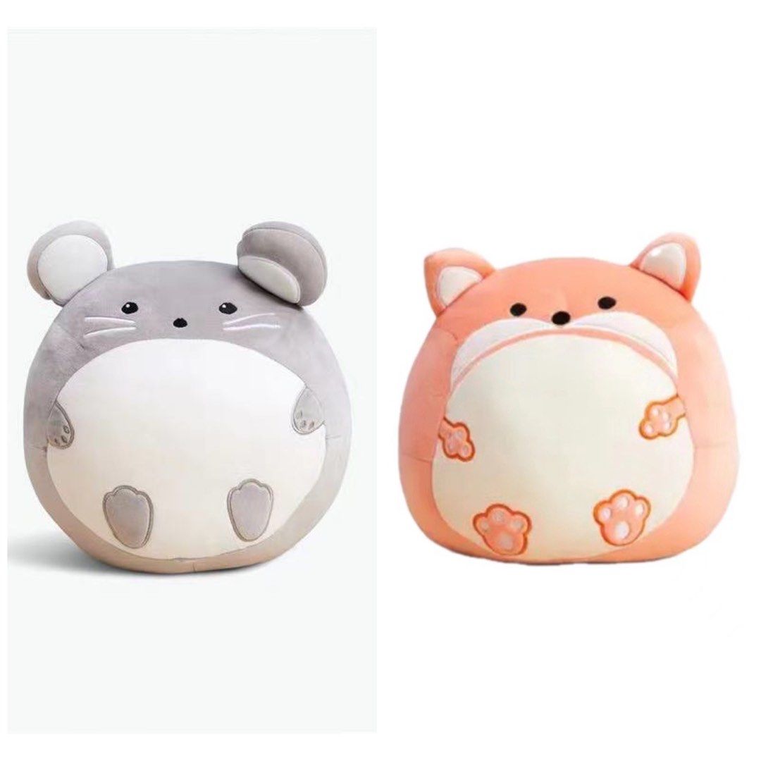 Round Animal Plush Toy by Miniso (Fox Mouse) on Carousell
