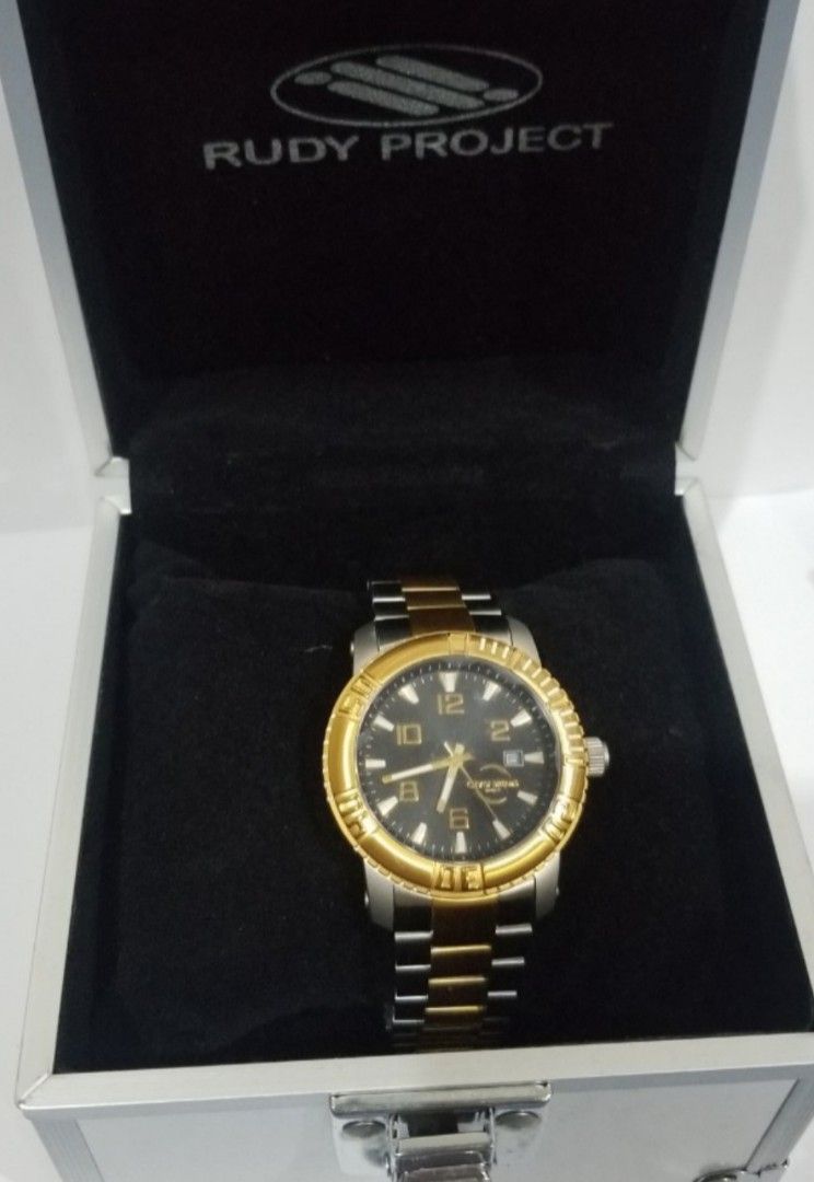 Rudy project 2 tone stainless watch COD men women on Carousell