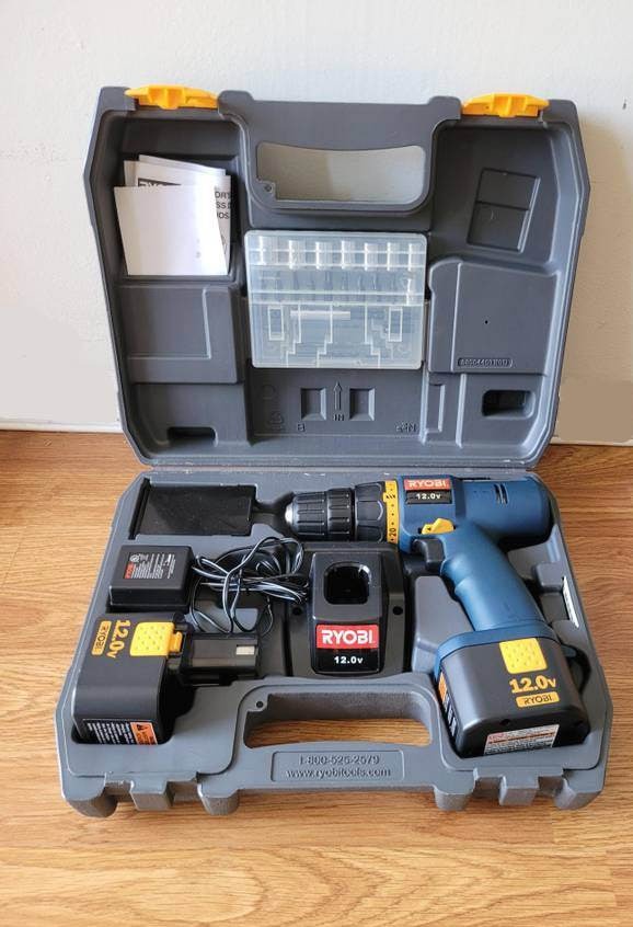 Ryobi Cordless Drill set SELLING AS-IS NO WARRANTY ONLY! model number ...