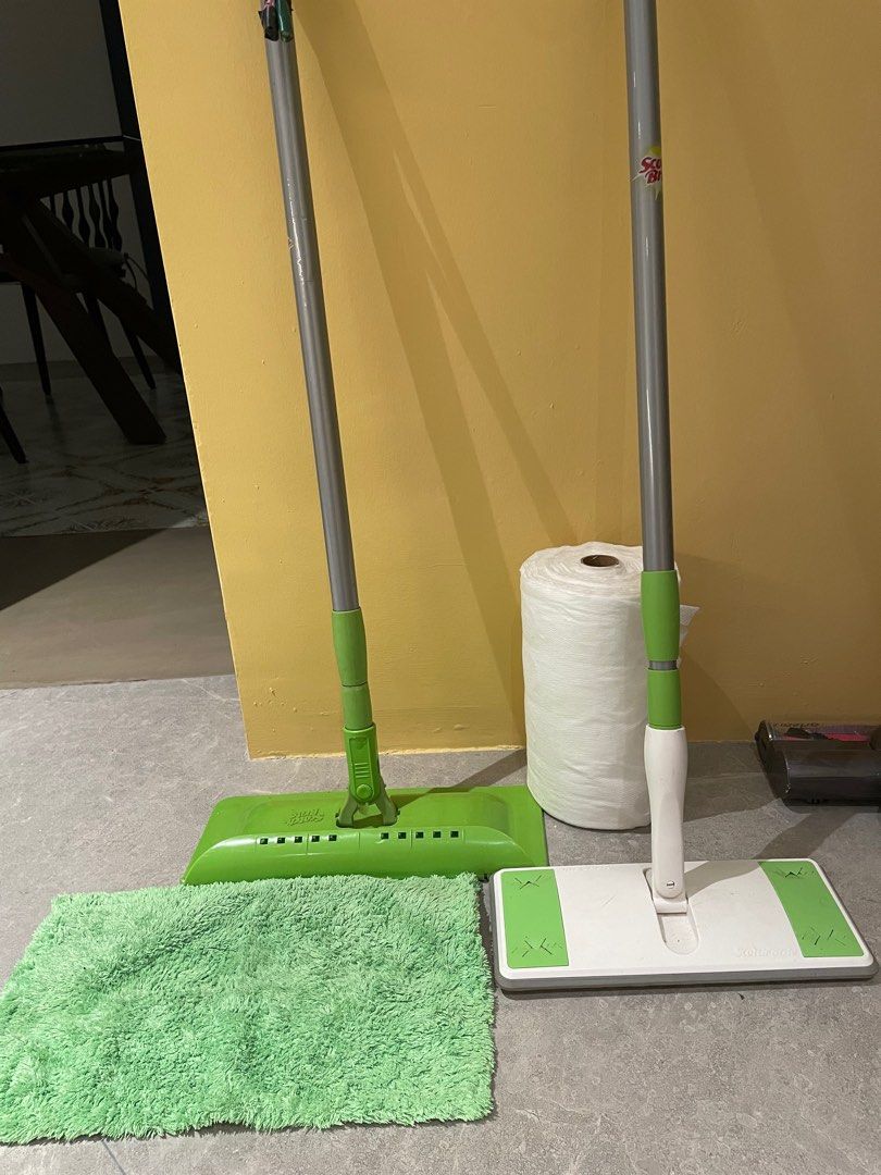 Dry+Wet Mop Scotch-Brite Easy Sweeper +Refills and Super Mop, Furniture ...