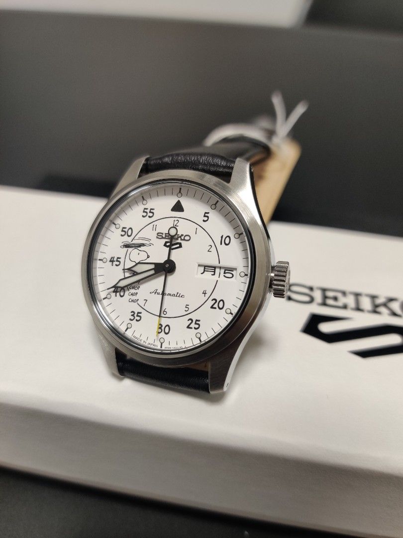 Seiko 5 Snoopy Parachute (JDM) SBSA235 / SRPK27K1, Men's Fashion ...