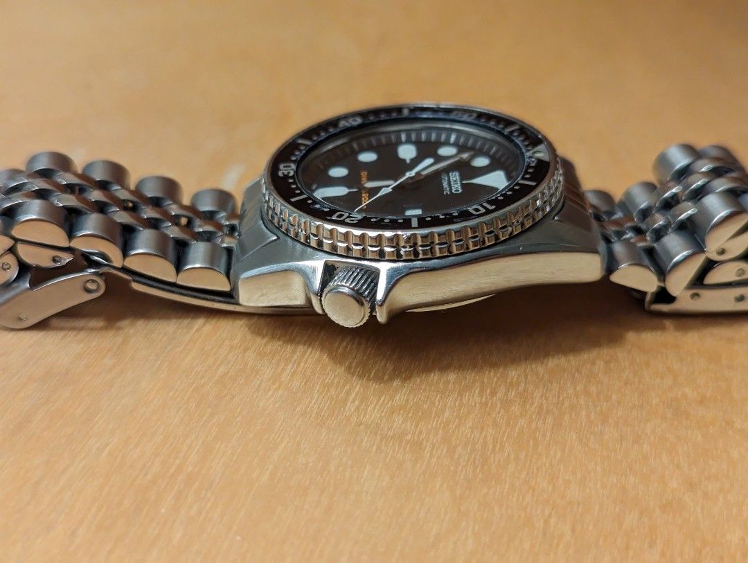 Seiko SKX013 Diving Watch with Jubilee Bracelet, Men's Fashion, Watches ...