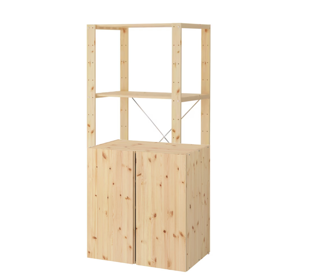 SET of shelving PLUS storage cabinet, Furniture & Home Living ...