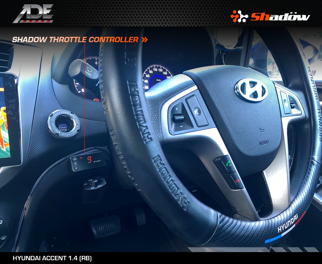 SHADOW THROTTLE CONTROLLER ON HYUNDAI ACCENT 1.4 (RB), Car Accessories ...