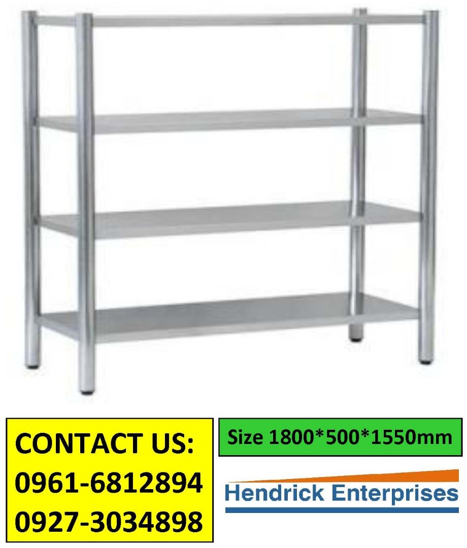 Shelf Rack STAINLESS STEEL 4 Layers (NEW), Furniture & Home Living ...