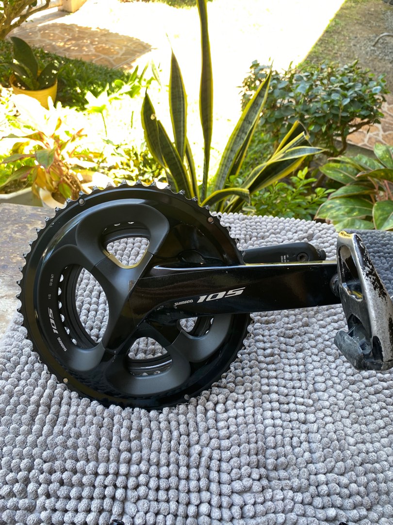 Shimano 105 R7000 Crankset w/ cleat pedals on Carousell