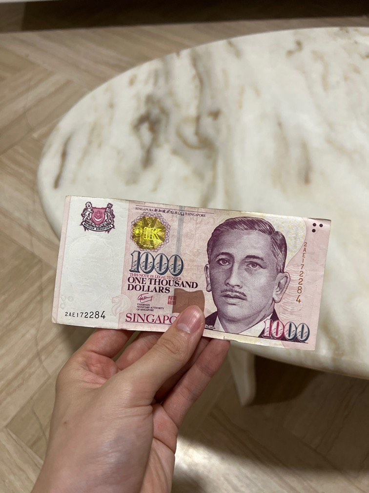 Singapore $1000 note, Hobbies & Toys, Memorabilia & Collectibles ...