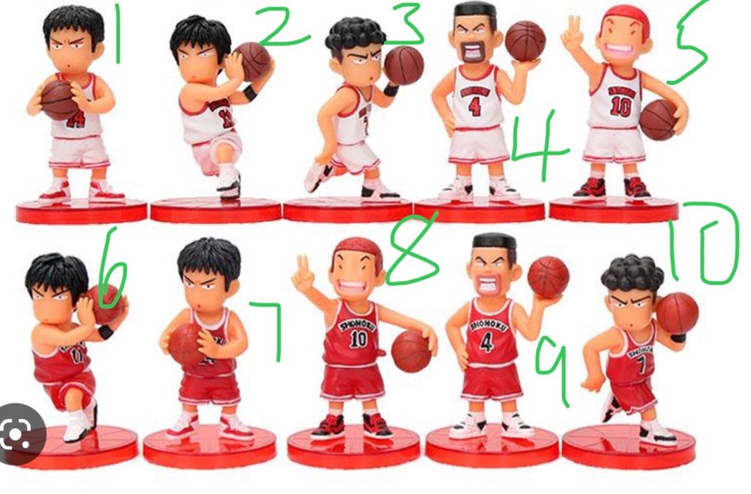Slam dunk mini figurines, Hobbies & Toys, Toys & Games on Carousell