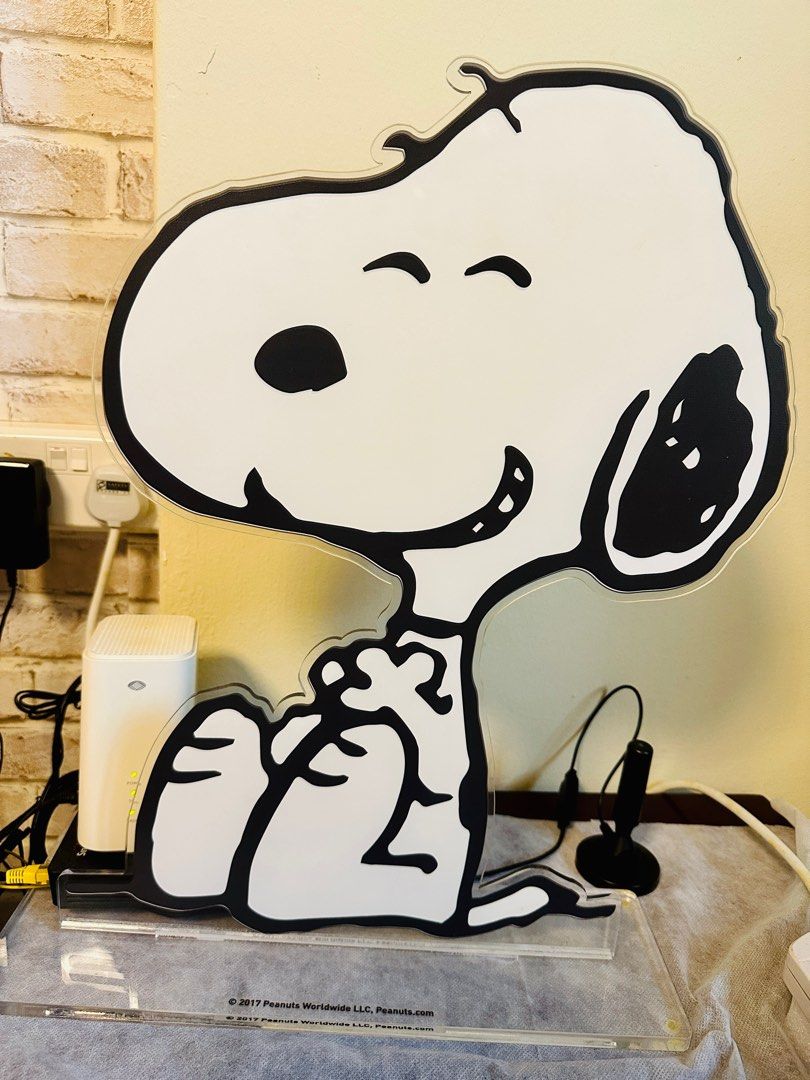 Snoopy Acrylic Decorative Stand, Furniture & Home Living, Home Decor ...