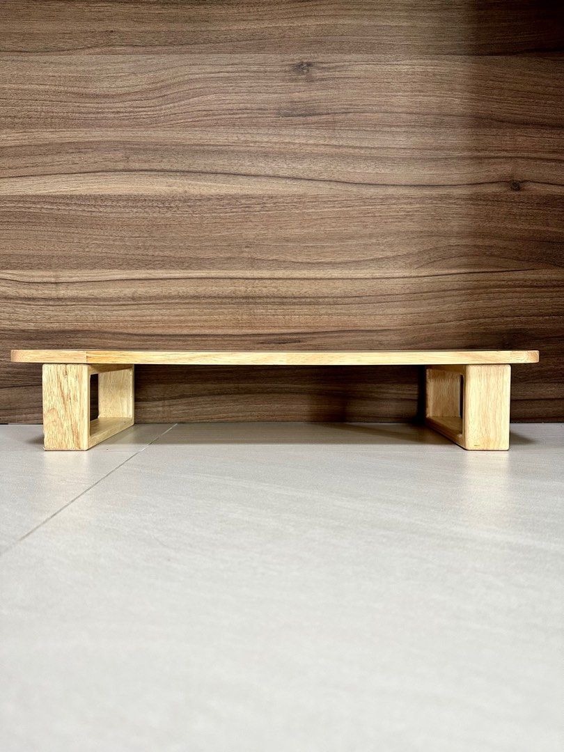 Solid wood Monitor stand / Riser, Computers & Tech, Desktops on Carousell