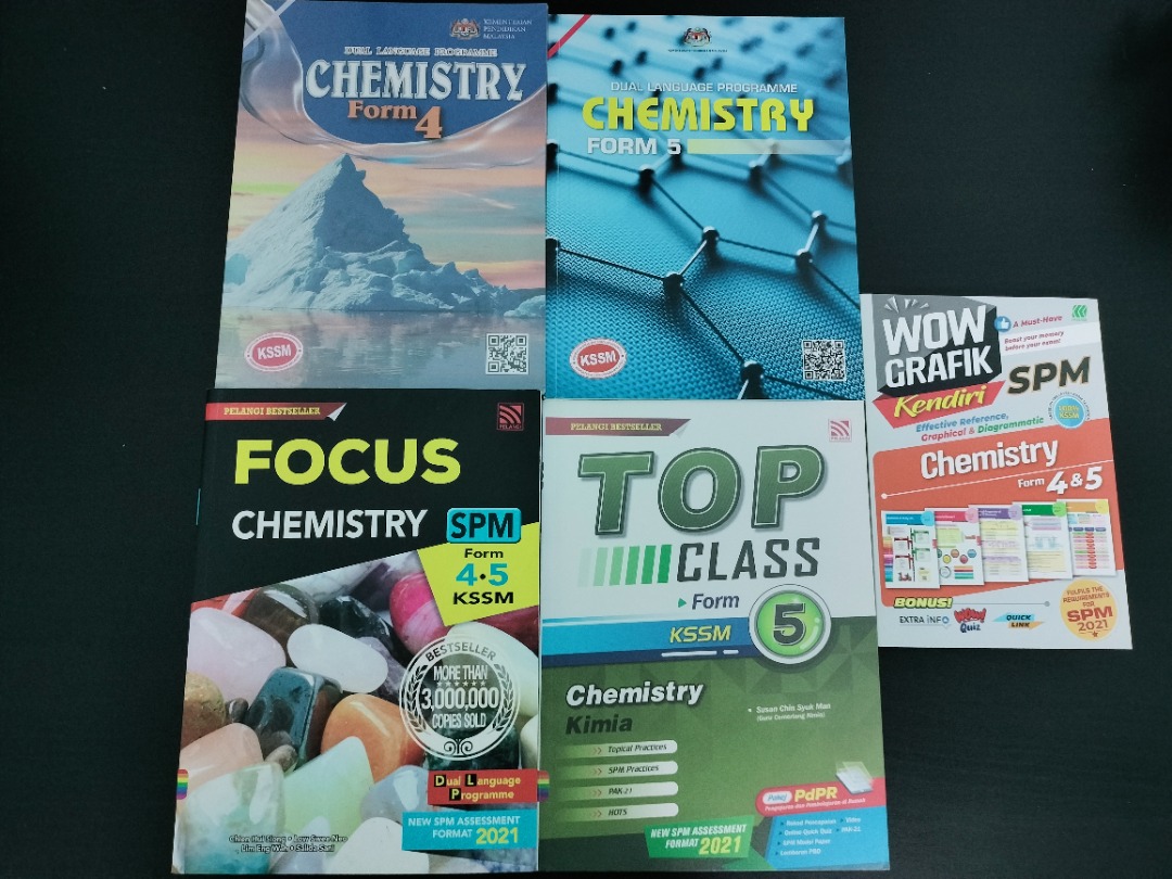 Spm Chemistry Form 4 & Form 5 Textbook and Focus SPM reference books, Hobbies & Toys, Books ...