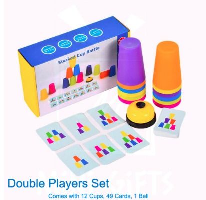 Stacking Cups Game Educational Colour and Shape Matching Game (DL0562 ...