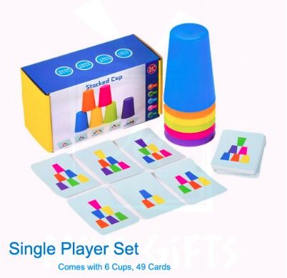 Stacking Cups Game Educational Colour and Shape Matching Game (DL0562 ...