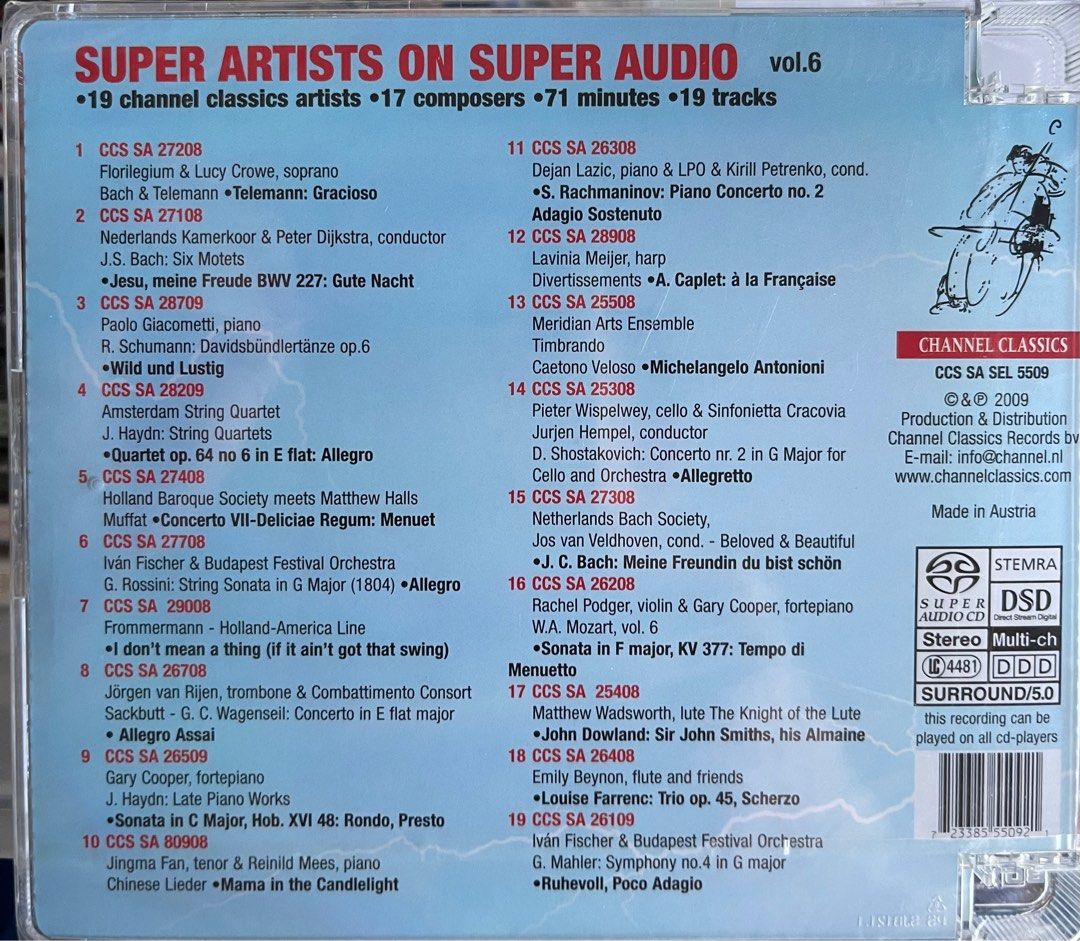Super artists on SACD, Hobbies & Toys, Music & Media, CDs & DVDs on ...