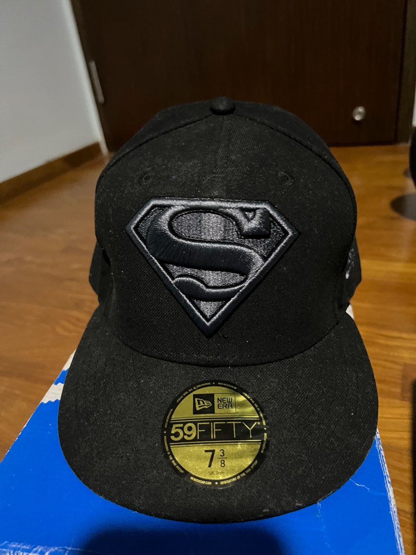Superman Black New Era Cap, Men's Fashion, Watches & Accessories, Caps ...