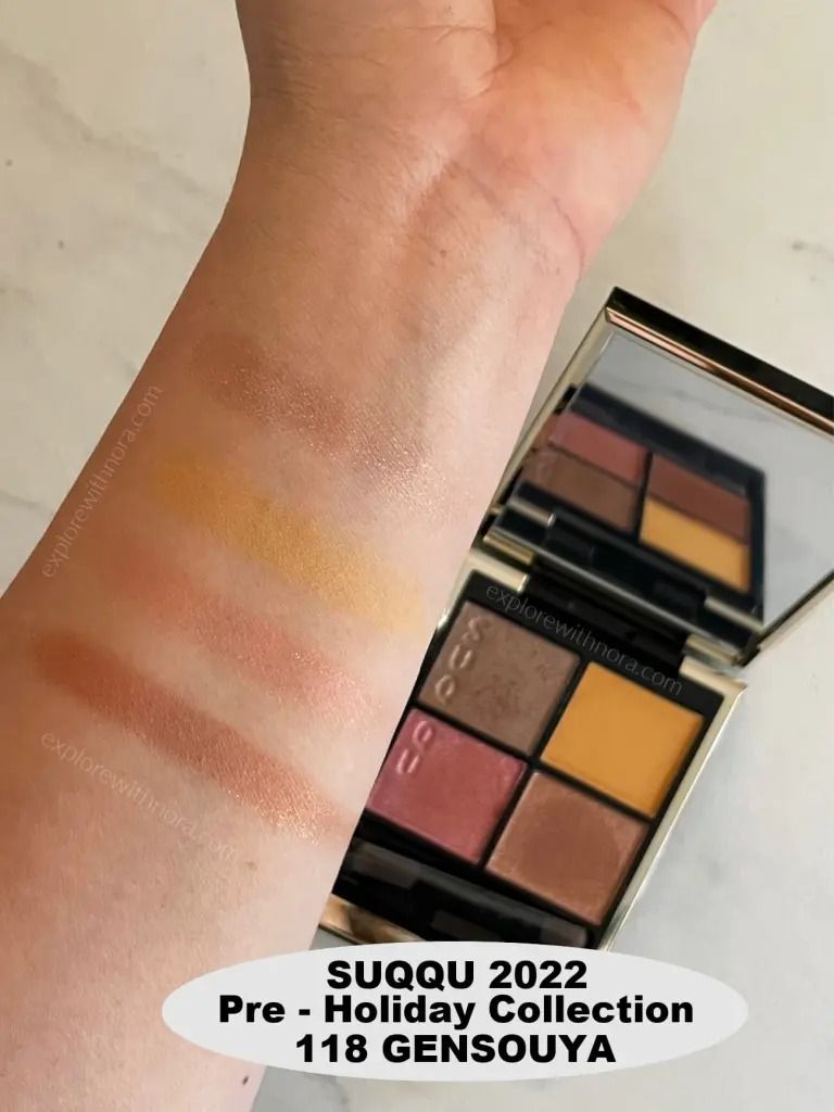 [現貨包順豐] SUQQU Signature Color Eyes Eyeshadow Palette 118 GENSOUYA 日本四色 ...