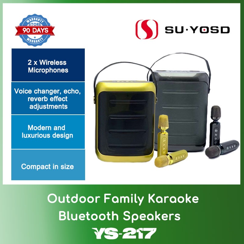SU-YOSD YS-217 Outdoor Family Karaoke Bluetooth Speakers WITH 3 MONTHS SHOP WARRANTY, Audio ...