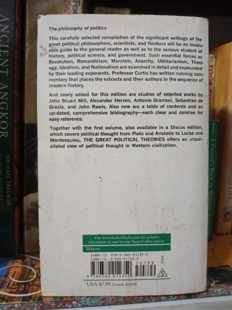 The Great Political Theories Vol. 2 (Michael Curtis) on Carousell