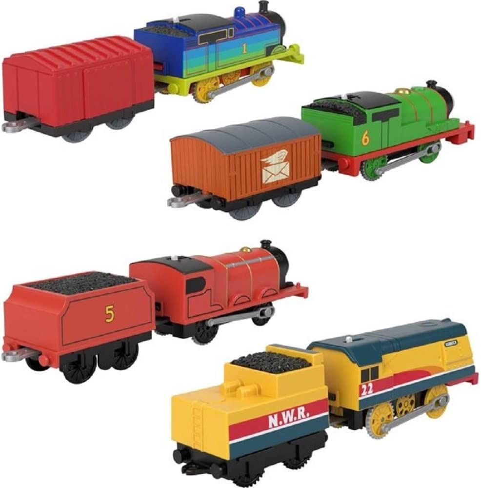 Thomas & Friends Trackmaster Motorized Rainbow Thomas, Percy, James ...